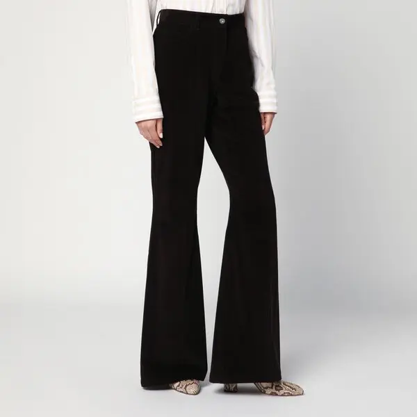 FERRAGAMO Flared Trousers - Brown