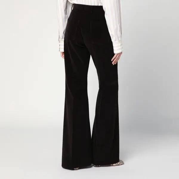 FERRAGAMO Flared Trousers - Brown
