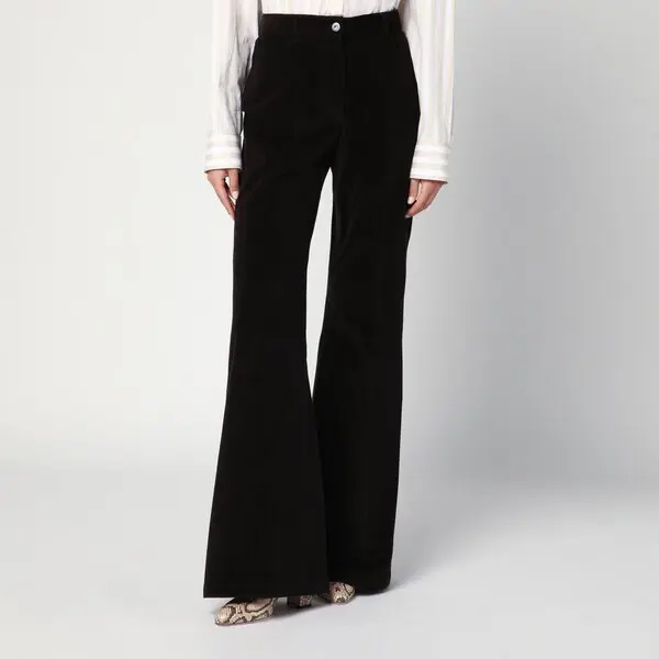 FERRAGAMO Flared Trousers - Brown