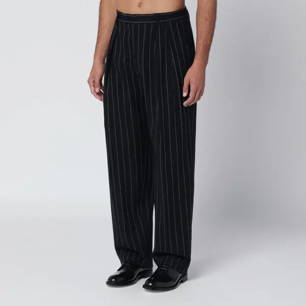 Dolce & Gabbana Striped Wool-blend Trousers