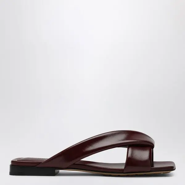 Bottega Veneta Riva Flat Mules - Red