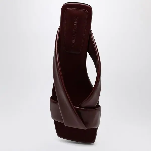 Bottega Veneta Riva Flat Mules - Red
