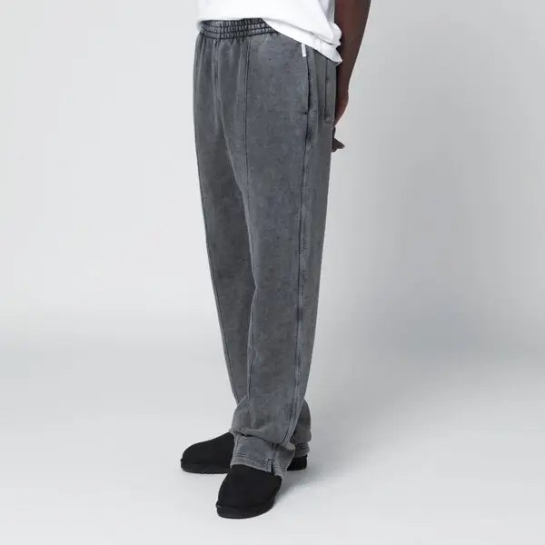 REPRESENT Faded Black Cotton Jogger Pants - Grey