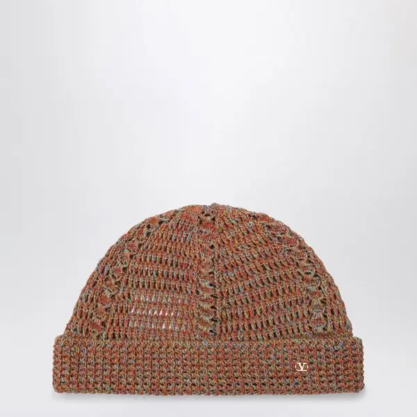 Valentino Garavani Crotched Beanie - Yellow