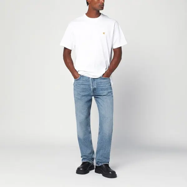 AGOLDE Washed-effect Denim Jeans