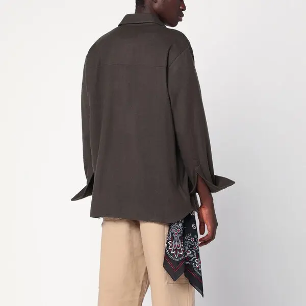 Destin Military Wool Shirt - Green