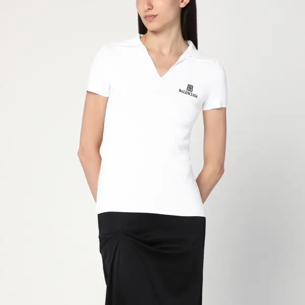 Balenciaga Short-sleeve Nano Bb Tank Top - White