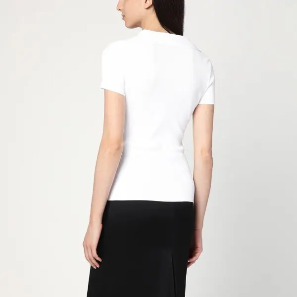 Balenciaga Short-sleeve Nano Bb Tank Top - White