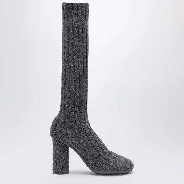 Bottega Veneta Atomic Anthracite Sock Effect Boots - Grey