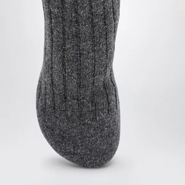 Bottega Veneta Wool Blend Sock Effect Boots - Grey