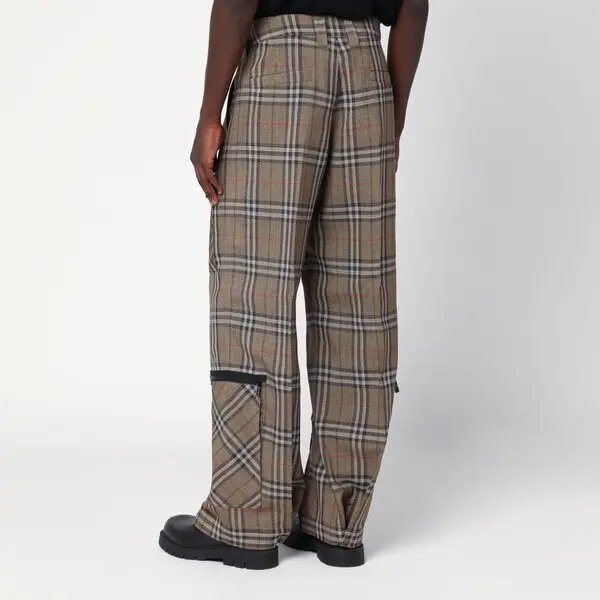 Burberry Check Pattern Cargo Pants