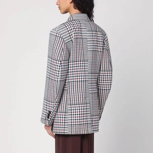 Bottega Veneta Double-breasted Checkered Jacket