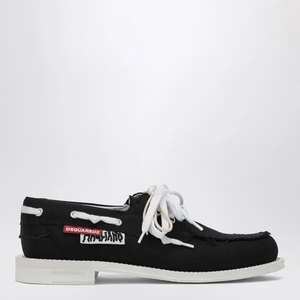 MAGLIANO X D2 Fabric Boat Shoes - Black