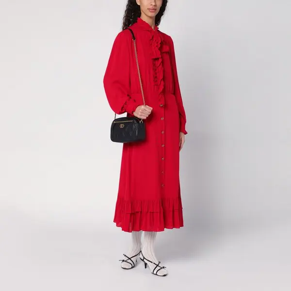 Valentino Garavani Midi Dress With Ruffled Bow