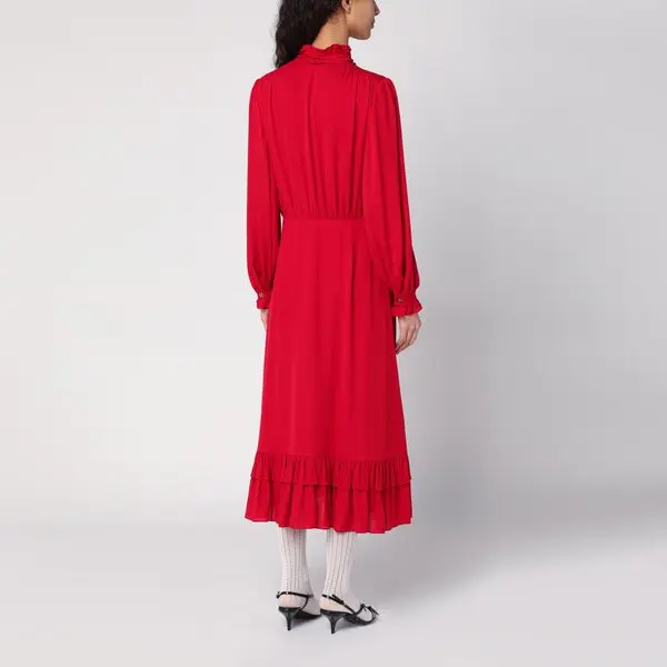 Valentino Garavani Midi Dress With Ruffled Bow