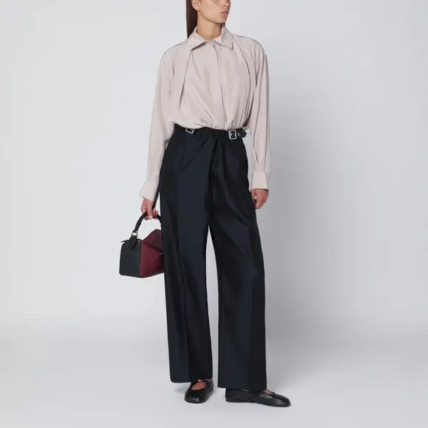 Loewe Light Draped Silk Shirt