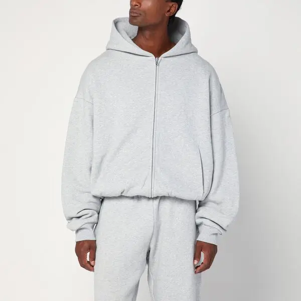 ENTIRE STUDIOS Cotton Zip-up Sweatshirt - Grey