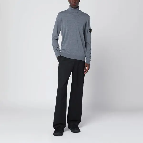 Stone Island Wool Turtleneck Sweater