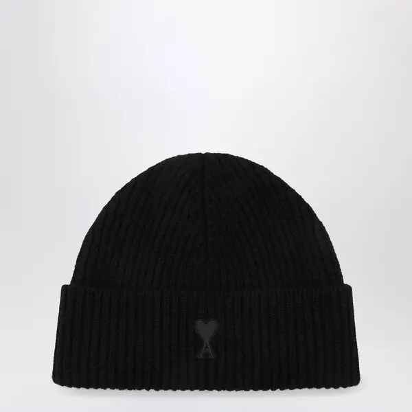 Ami De Coeur Wool Beanie - Black