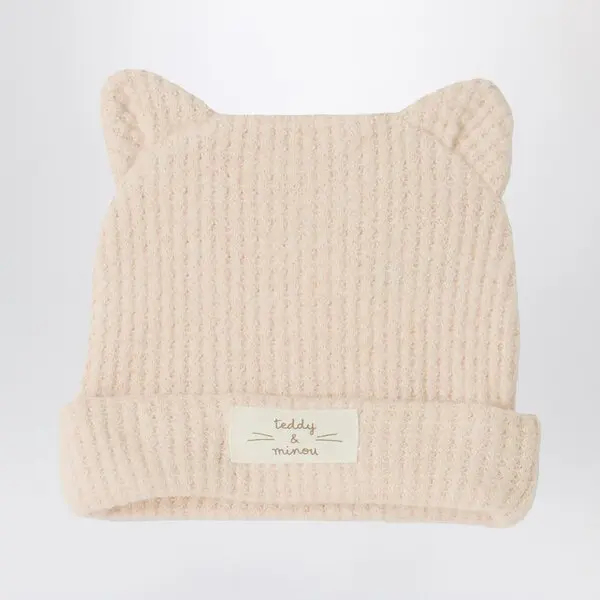 TEDDY & MINOU Two-piece Set With Beanie And Booties - Pink