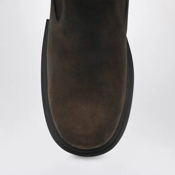 Rick Owens Bogun Beatle Boots In Suede