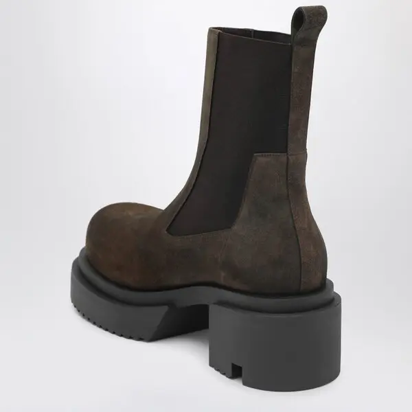 Rick Owens Bogun Beatle Boots In Suede