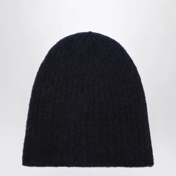 ROBERTO COLLINA Cashmere Ribbed Hat - Blue
