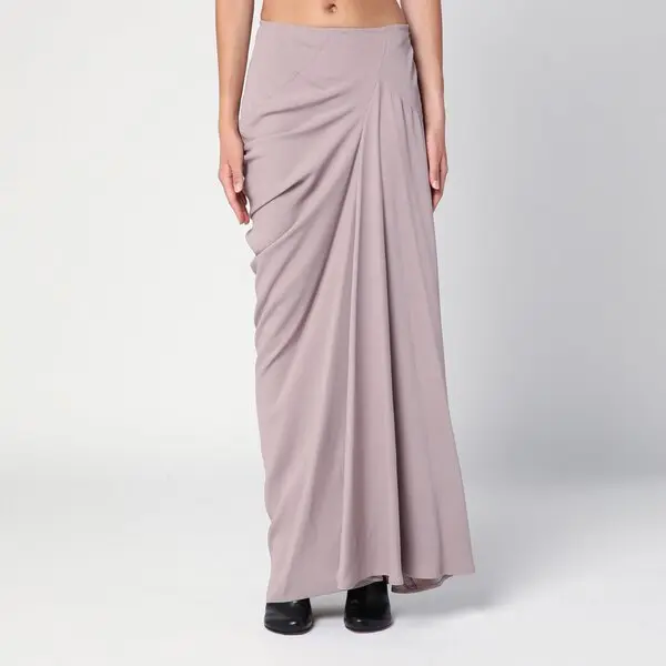 Dries Van Noten Long Draped Skirt - Pink