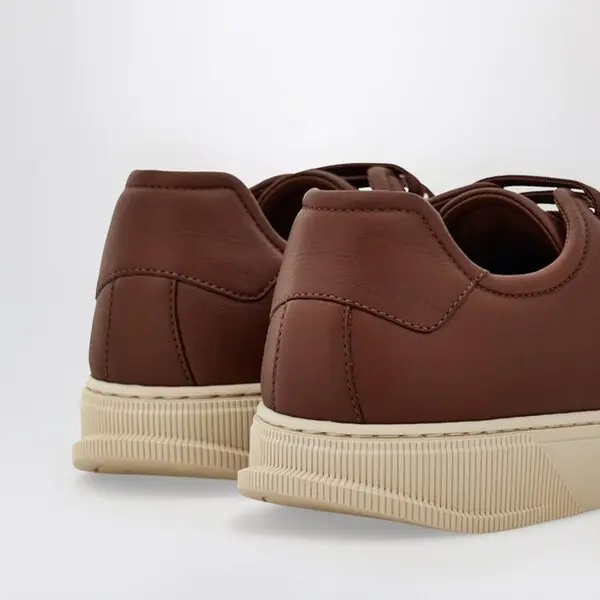 FERRAGAMO Leather Low-top Sneakers - Brown