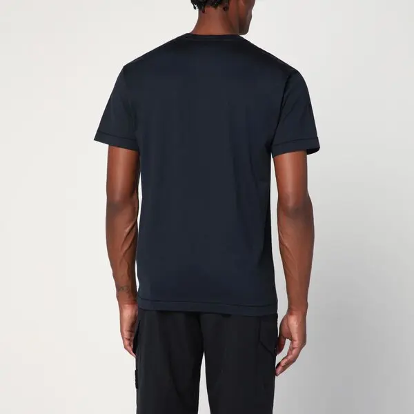Stone Island Slim Fit Navy Cotton T-shirt - Blue
