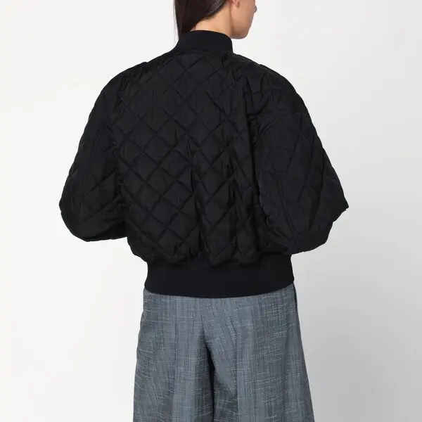 JIL SANDER Quilted Viscose Bomber