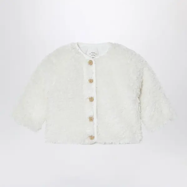 TEDDY & MINOU Shearling-effect Jacket - White