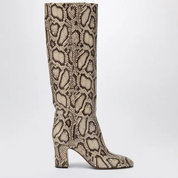 Paris Texas Lavinia Python-printed Leather Boots