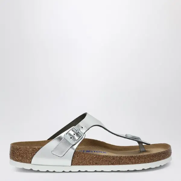BIRKENSTOCK Gizeh Birko-flor Flip-flops - Metal