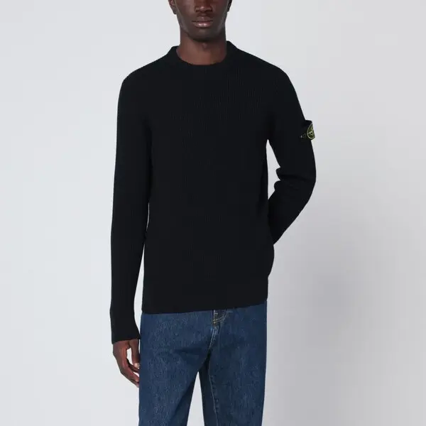 Stone Island Ribbed Crew Neck Sweater