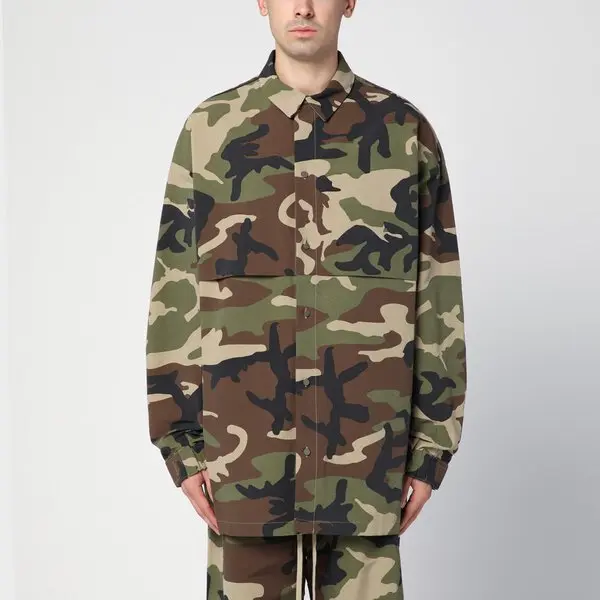 Fear Of God Camouflage Shirt Jacket - Green