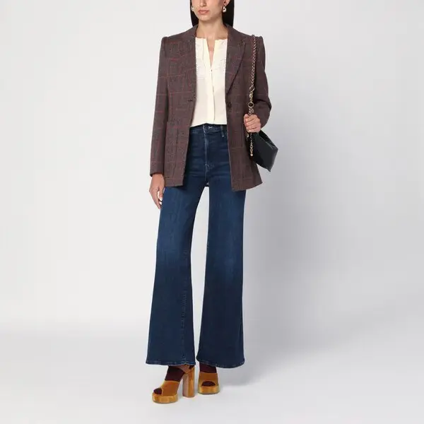 Chloé Single-breasted Checked Wool Jacket