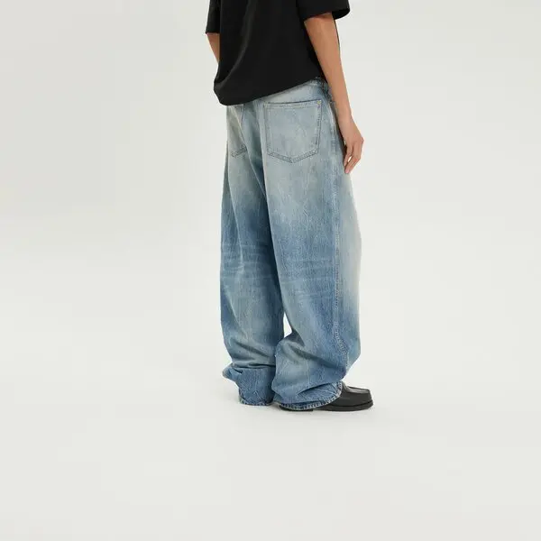1989 STUDIO Washed Denim Wide-leg Jeans