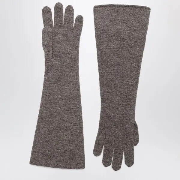 DARKPARK Long Cashmere Gloves - Brown