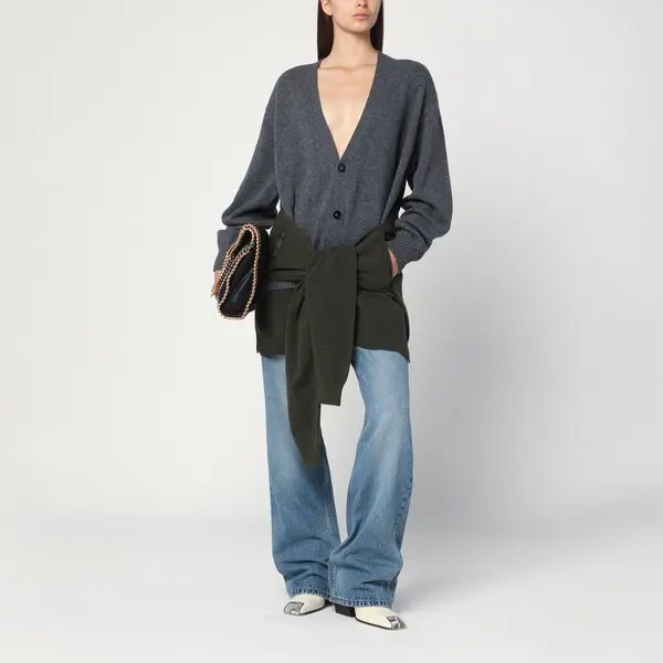 Stella McCartney Long Cardigan With Crossed Sleeves - Multicolor