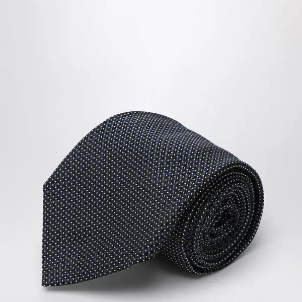 Destin Polka Dot Pattern Neck Tie - Blue
