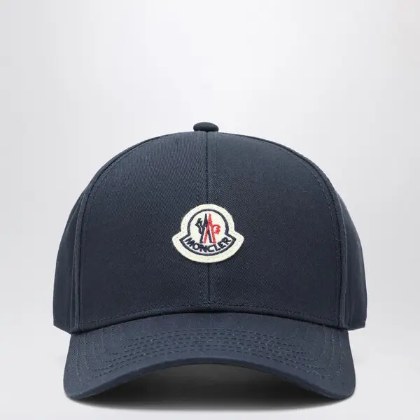 Moncler Cotton Baseball Cap - Blue