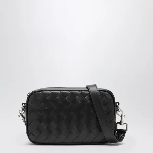 Bottega Veneta Camera Bag Intrecciato Mini Bag - Black