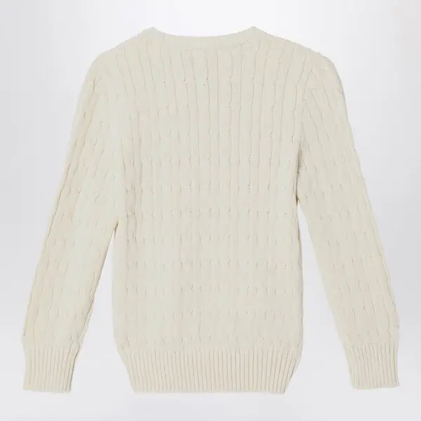 Polo Ralph Lauren Cable-knit Crewneck Sweater - White
