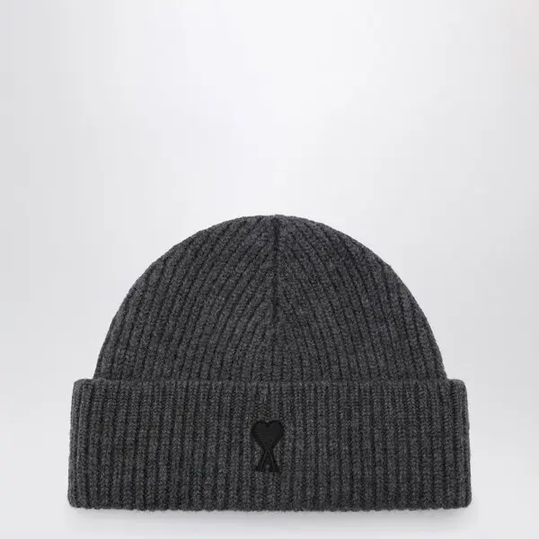 Ami De Coeur Wool Beanie - Grey
