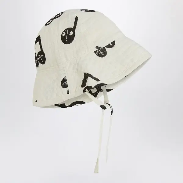 MINI RODINI Printed Fisherman Hat - White
