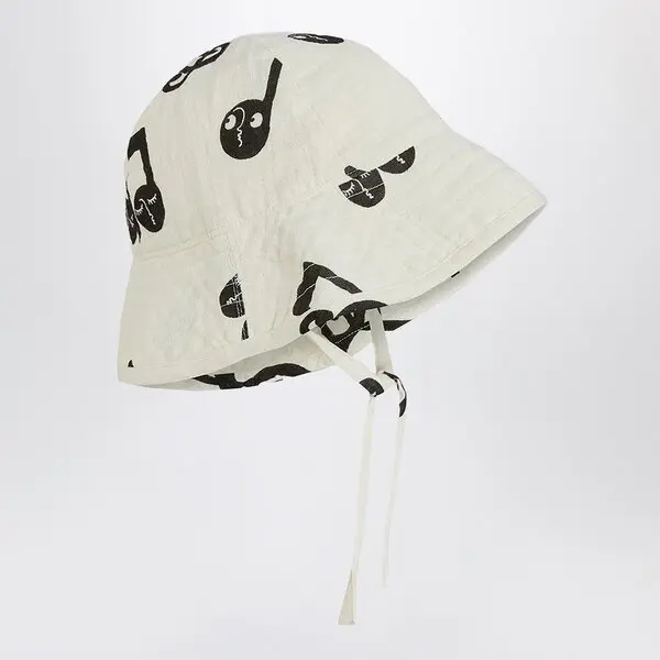 MINI RODINI Printed Fisherman Hat - White