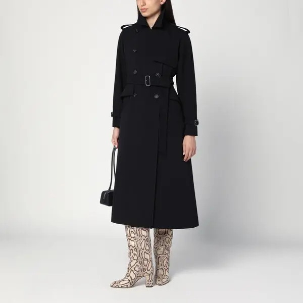Max Mara Long Trench In Sable