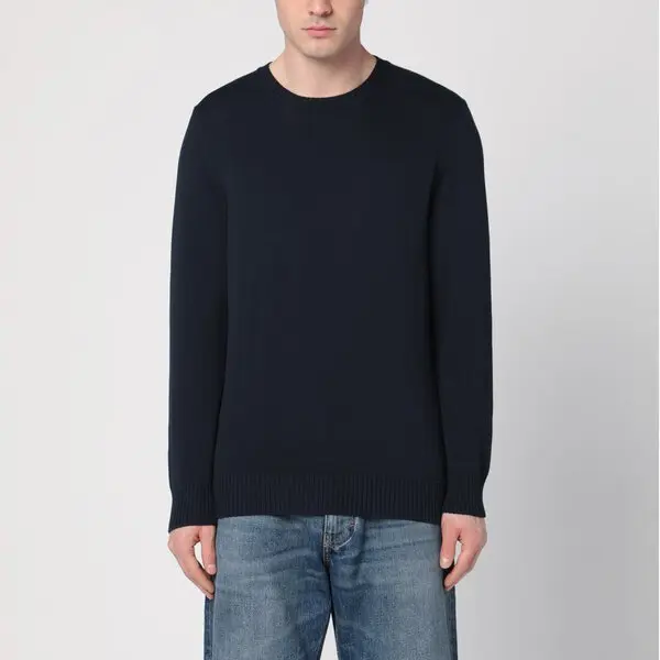 DRUMOHR Cotton Crew Neck Sweater - Blue