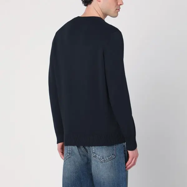 DRUMOHR Cotton Crew Neck Sweater - Blue